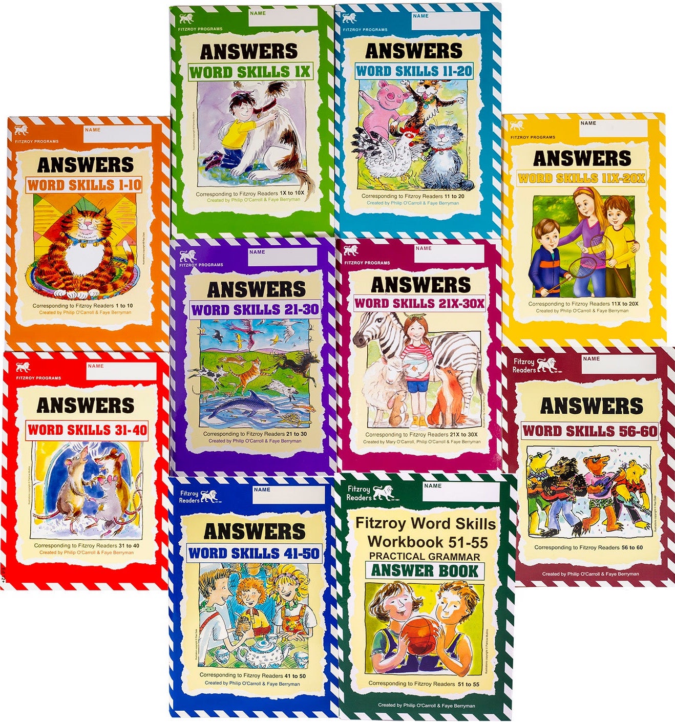 Complete Set of Fitzroy Word Skills Answer Books | Silvereye