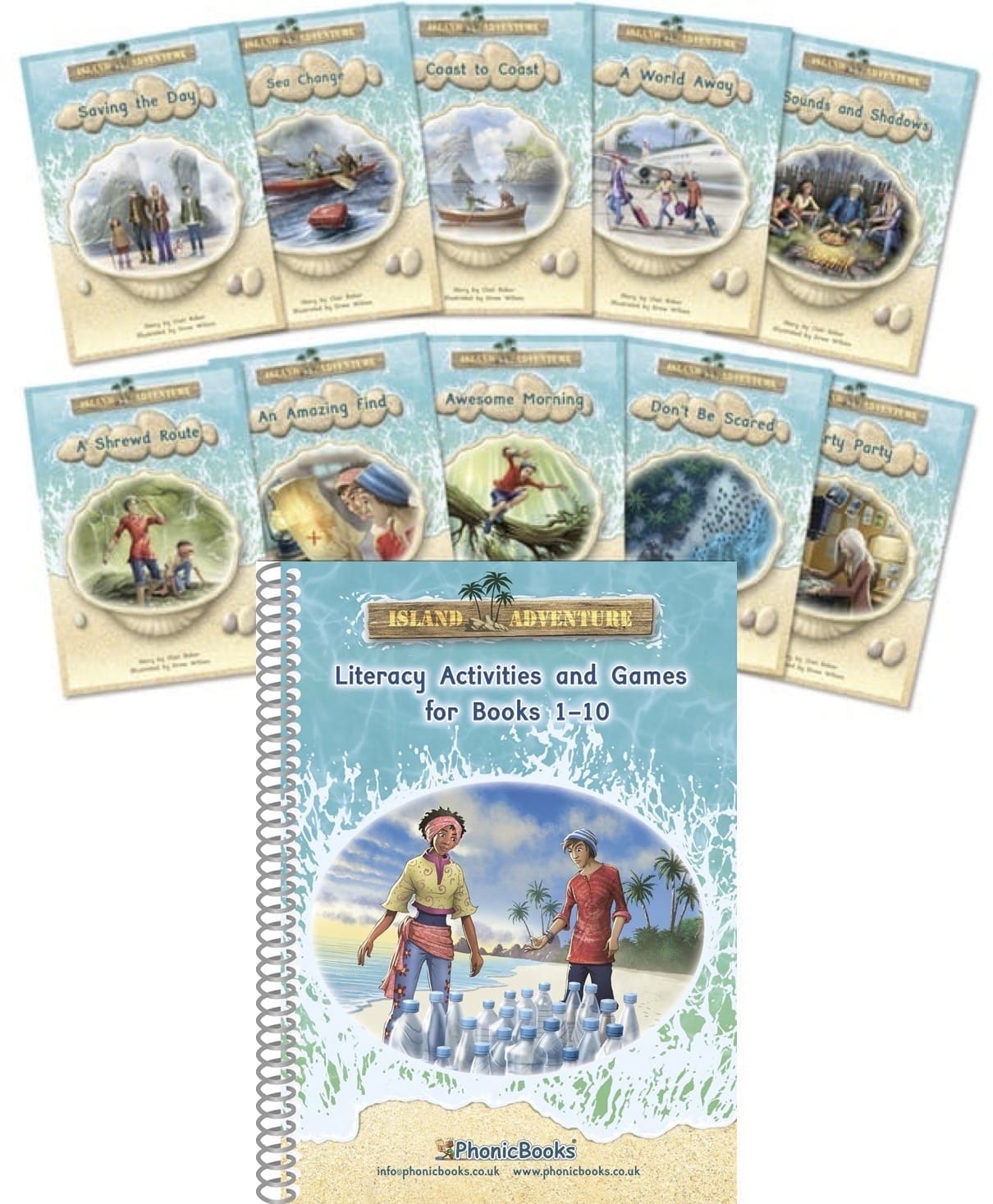 Island Adventure Series Combo: 10 readers and workbook | Silvereye